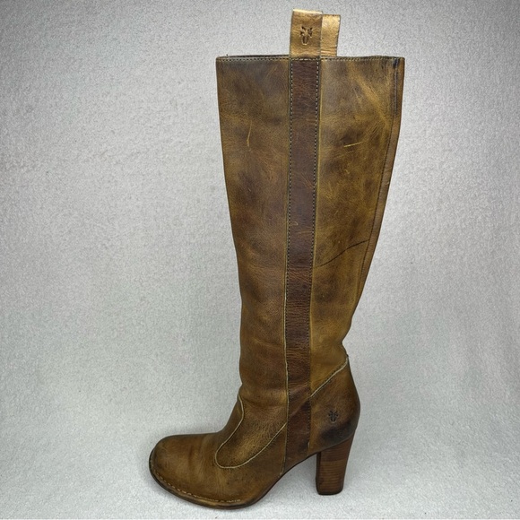 Frye | Shoes | Frye Leather Villager Pull On Tall Single ...